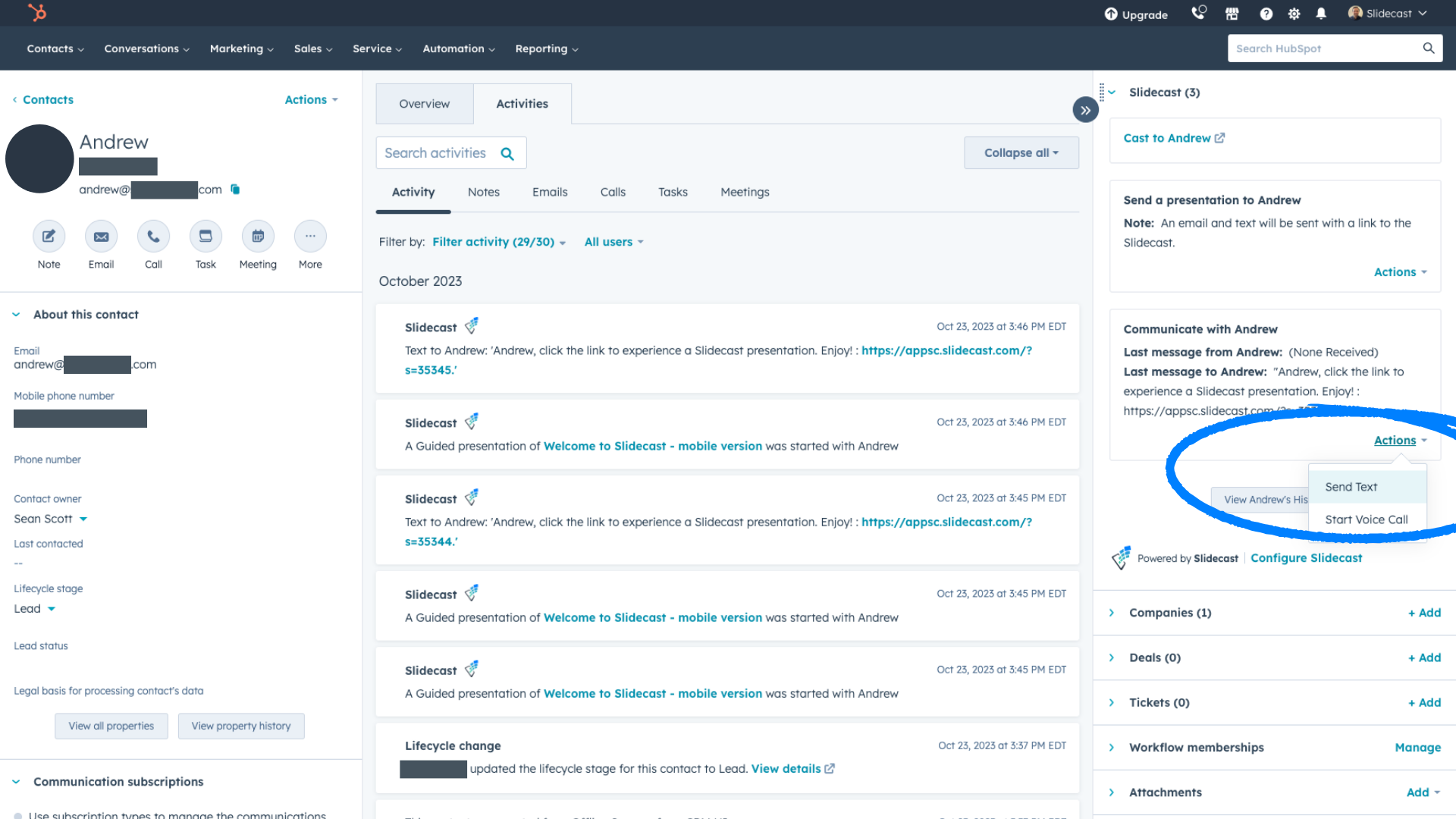 Slidecast HubSpot Integration | Connect Them Today